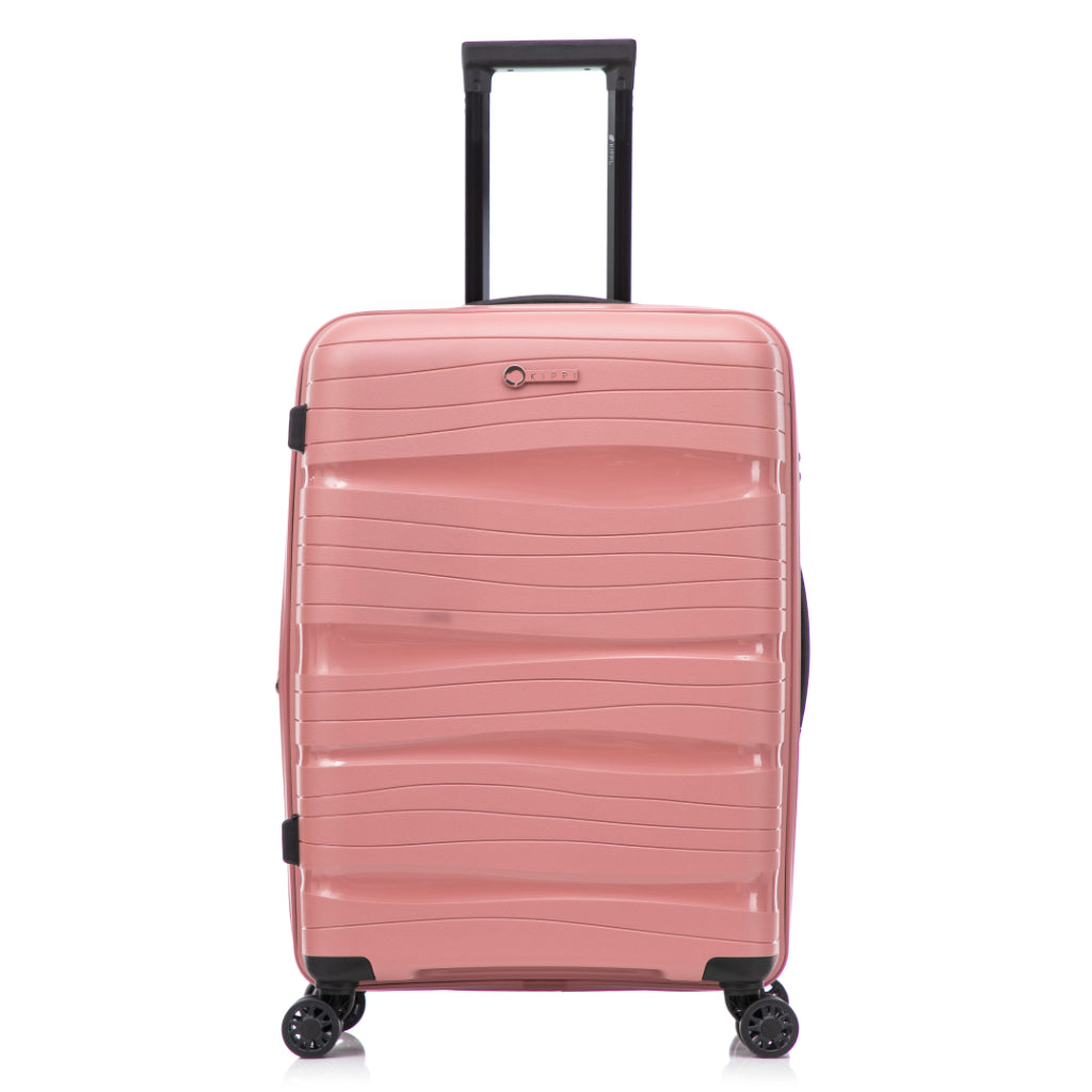 🧳 Maleta Cabina Rígida Ultra Resistente y Expandible Rose Gold - Kippi ...