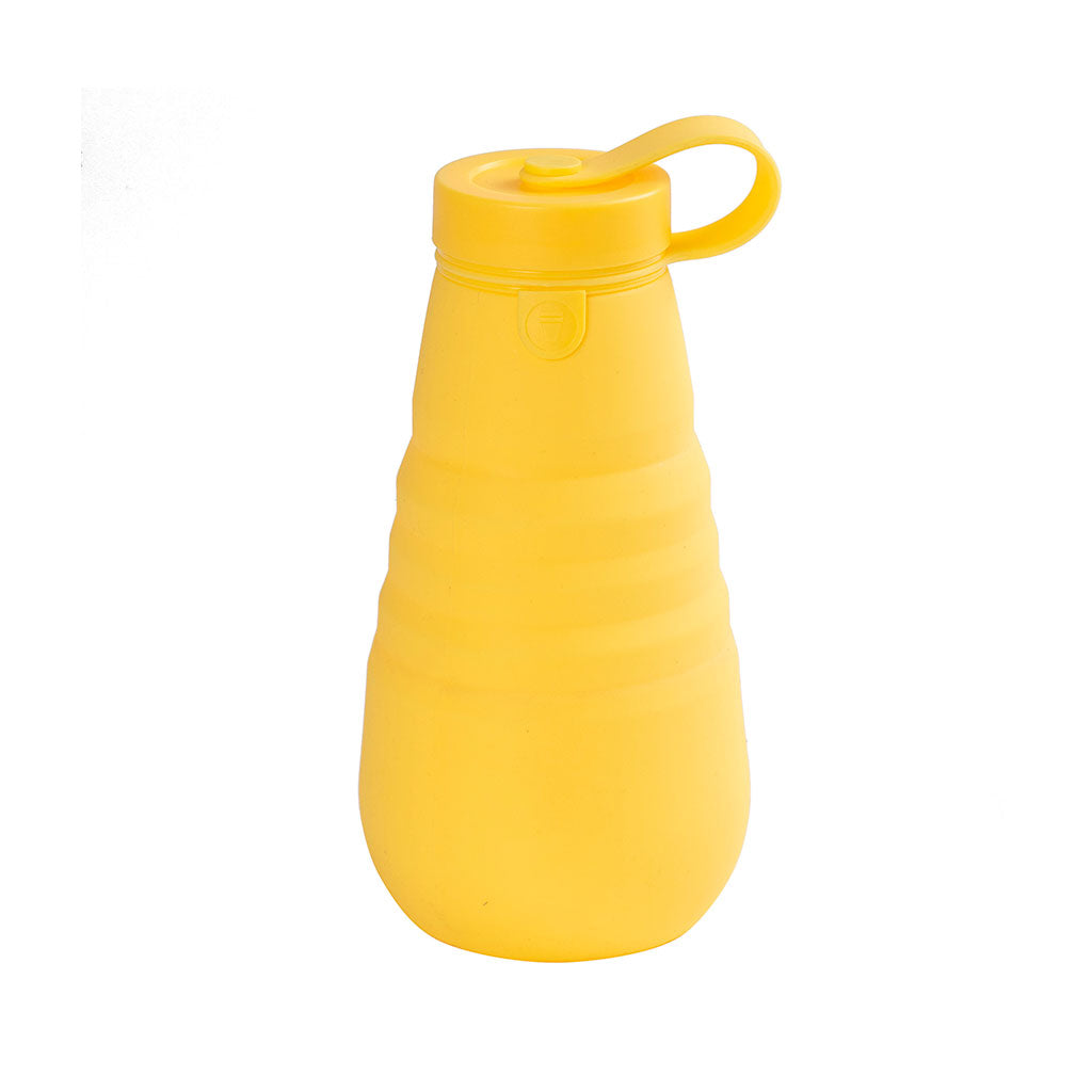 Botella silicona plegable amarilla - Tienda Copec