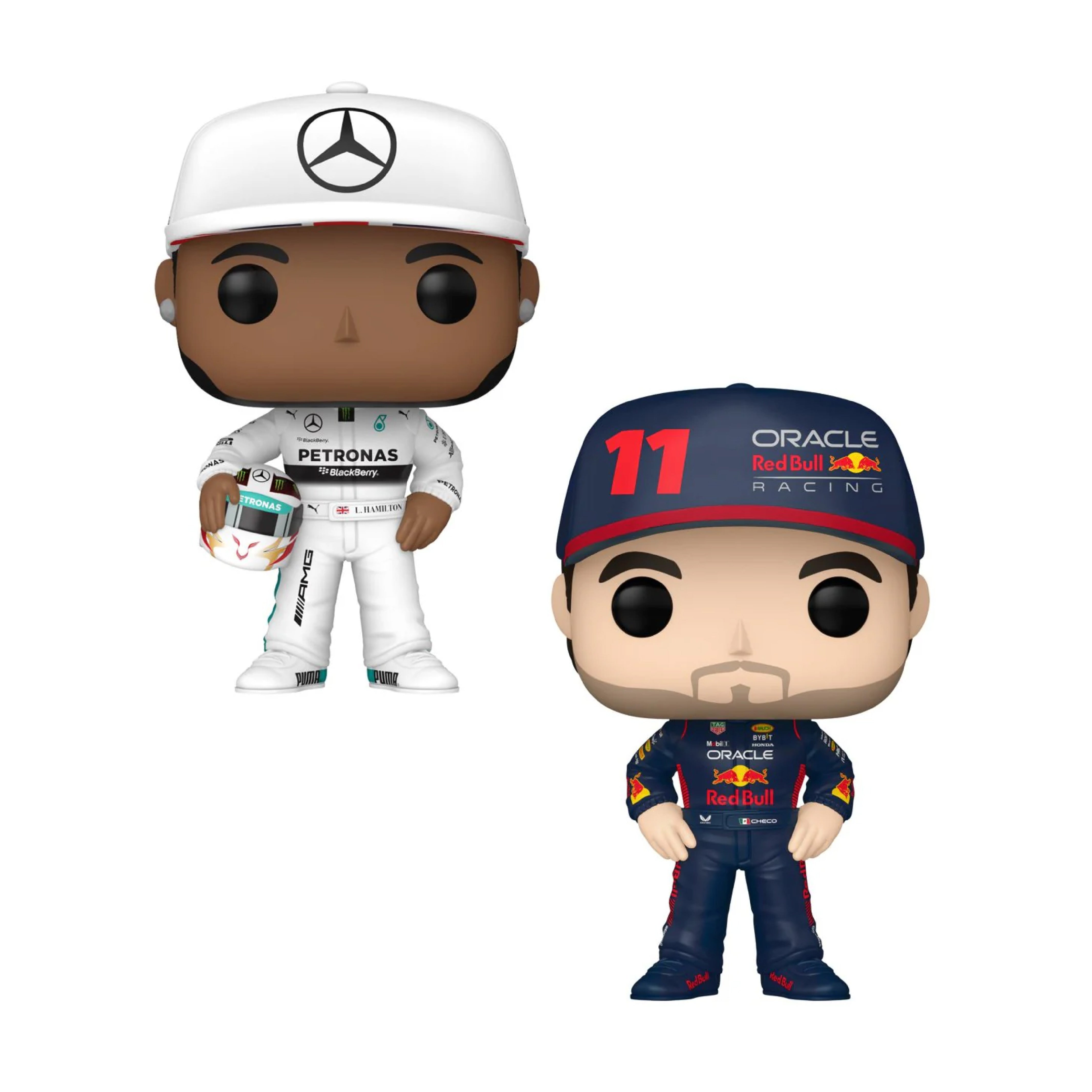 Combo Funko Pop F1 Lewis Hamilton + Checo Pérez – Tienda Copec